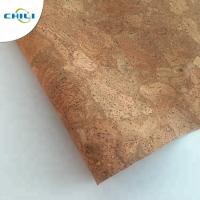 China Wooden Pu Pvc Leather Fabric , Etsy Cork Fabric Abrasion Resistant Easy Cleaning for sale