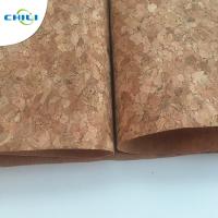 China 53'' Cork Leather Fabric Customized Color 0.4±0.05mm Thick For Shoes Application for sale