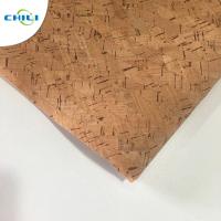 China 0.4±0.05mm Thick Thin Cork Roll , Wine Cork Fabric For Shoes Bags Wallpaper for sale