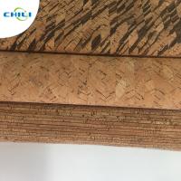 China 0.4±0.05mm Thick Thin Cork Roll , Wine Cork Fabric For Shoes Bags Wallpaper for sale
