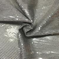 China Customizable Glitter Sequin Fabric , Glitter Material Fabric High Brightness for sale