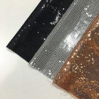 China Customizable Glitter Sequin Fabric , Glitter Material Fabric High Brightness for sale