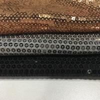 China Customizable Glitter Sequin Fabric , Glitter Material Fabric High Brightness for sale