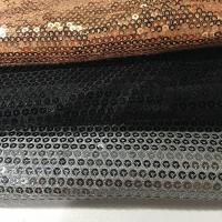 China Customizable Glitter Sequin Fabric , Glitter Material Fabric High Brightness for sale