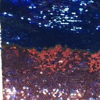 China Fish Scale Silver Sequin Tablecloth , Champagne Sequin Fabric Reversible for sale