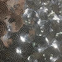 China Fish Scale Glitter Sequin Fabric , Sequin Dress Fabric Reversible Tablecloth for sale