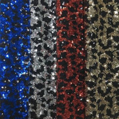 China Fashionable Stretch Sequin Fabric 150gsm Shiny Color Customizable Color for sale