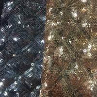China Heat Insulation Glitter Sequin Fabric 50