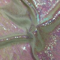 China Comfortable Glitter Sequin Fabric Textured Upholstery PVC Vegan Thin Quilted for sale