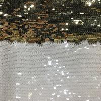 China Heat Insulated Glitter Sequin Fabric Bulk Reversible Commercial House Decor for sale