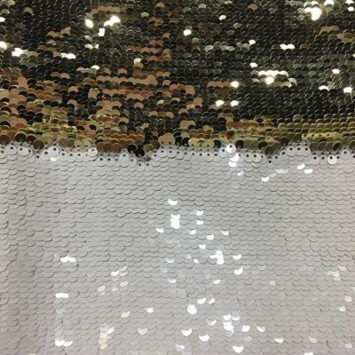 China Heat Insulated Glitter Sequin Fabric Bulk Reversible Commercial House Decor for sale