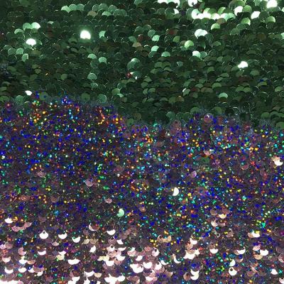 China Custom Made Glitter Sequin Fabric 50D*75D Poly Composition No Fade for sale