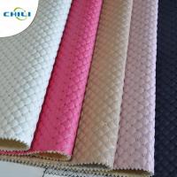 China Trade Assurance Hot Sale Shiny Sequin Pu Synthetic Embroidered quilted shoe leather for sale