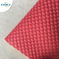 China Trade Assurance Hot Sale Shiny Sequin Pu Synthetic Embroidered quilted shoe leather for sale