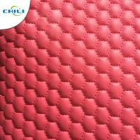 China factory suppliers pu embroidered shoe leather for sale