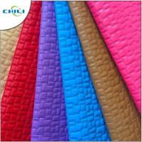 China Synthetic Leather Material  Embroidered Shoe leather for sale