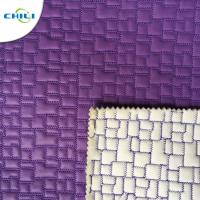 China Synthetic Leather Material  Embroidered Shoe leather for sale