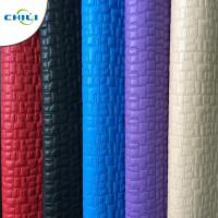 China Synthetic Leather Material  Embroidered Shoe leather for sale