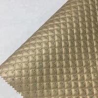 China high quality synthetic embroidered fabric Shoe leather for sale