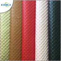 China high quality synthetic embroidered fabric Shoe leather for sale
