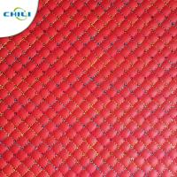 China Made In China Coated Waterproof Fancy Faux Embroidered shoe  Leather for sale