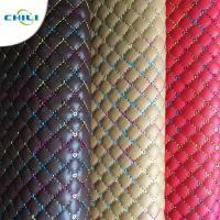 China Made In China Coated Waterproof Fancy Faux Embroidered shoe  Leather for sale