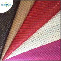 China Made In China Coated Waterproof Fancy Faux Embroidered shoe  Leather for sale