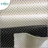 China Colorful Vegan Leather Fabric , Stretch Leather Fabric Glossy Resists Mold for sale