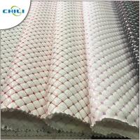 China Colorful Vegan Leather Fabric , Stretch Leather Fabric Glossy Resists Mold for sale