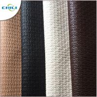 China Artificial Black Leather Fabric , Recycled Leather Fabric Vinyl Secondary Fabric for sale