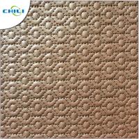 China Artificial Black Leather Fabric , Recycled Leather Fabric Vinyl Secondary Fabric for sale