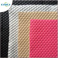 China Decorative Quilted Leather Fabric Foam Backing For Auto Headliner Headboard for sale