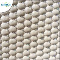 China Decorative Quilted Leather Fabric Foam Backing For Auto Headliner Headboard for sale