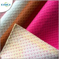 China Leatherette Quilted Vinyl Upholstery Fabric Recycled Non Harmful Material for sale