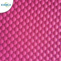 China Patent Quilted Leather Fabric Rexine Shoe Personalized Anti Scratch Home Decor for sale