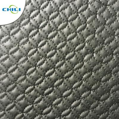 China Waterproof Faux Leather Upholstery Fabric Easy Cleaning Quick Drying for sale