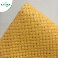 China Notebook Quilted Leather Fabric , Faux Quilt Fabric Customized Color for sale