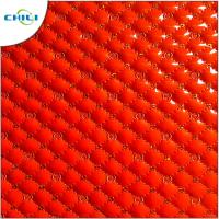 China Shine Quilted Leatherette Fabric , Vinyl Leather Fabric Floral Soft Pleated for sale