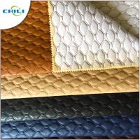 China Artificial PVC Leather Fabric Non Woven Long Durability Chunky Elegant for sale