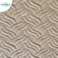 China PVC Diamond Quilted Leather Fabric Vinyl Upholstery Printed  Faux Snakeskin for sale