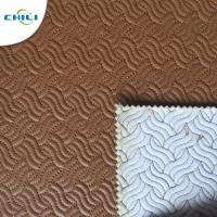 China PVC Diamond Quilted Leather Fabric Vinyl Upholstery Printed  Faux Snakeskin for sale