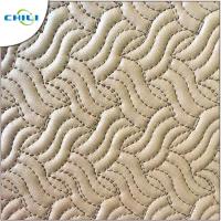 China PVC Diamond Quilted Leather Fabric Vinyl Upholstery Printed  Faux Snakeskin for sale