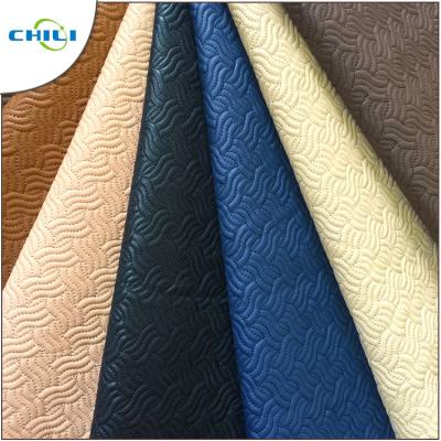 China Strong Teal Faux Leather Material Rolls Padded Comfortable Touching Feeling for sale