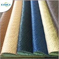 China Strong Teal Faux Leather Material Rolls Padded Comfortable Touching Feeling for sale