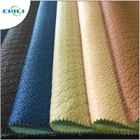 China Waterproof PVC Leather Fabric , PVC Synthetic Leather Chili Brand Reliable for sale