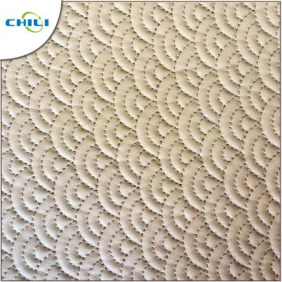 China Colored Python Quilted Leather Fabric Fancy Glossy Patterned Striped for sale
