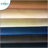 China Bag Making Quilted Leather Material , Faux Leather Sheets Woven Textured for sale