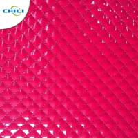 China Shoes Garment Quilted Leather Fabric , Cotton Quilting Fabric Smooth Surface for sale