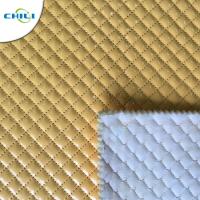 China OEM Synthetic Leather Fabric Waterbase Vegan Smooth Tough Flexibility Foiled for sale