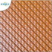 China Waterproof Leather Upholstery Fabric , Black Quilted Vinyl Fabric Artificial Synthetic for sale